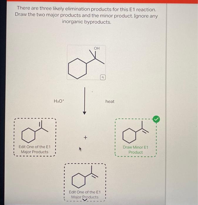 Solved There Are Three Likely Elimination Products For This