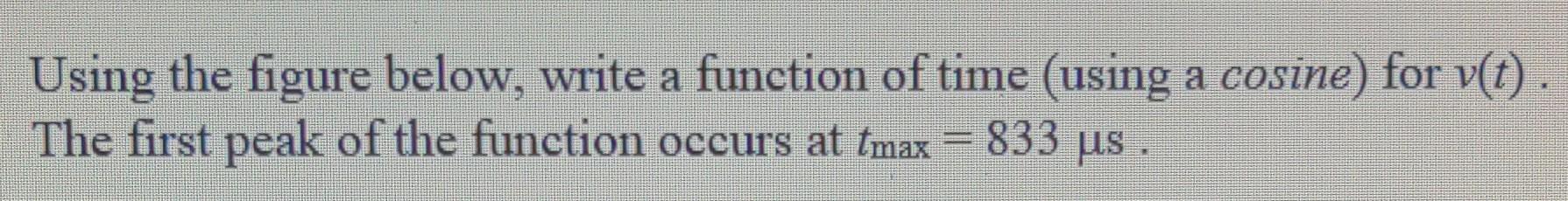 Solved Using the figure below, write a function of time | Chegg.com