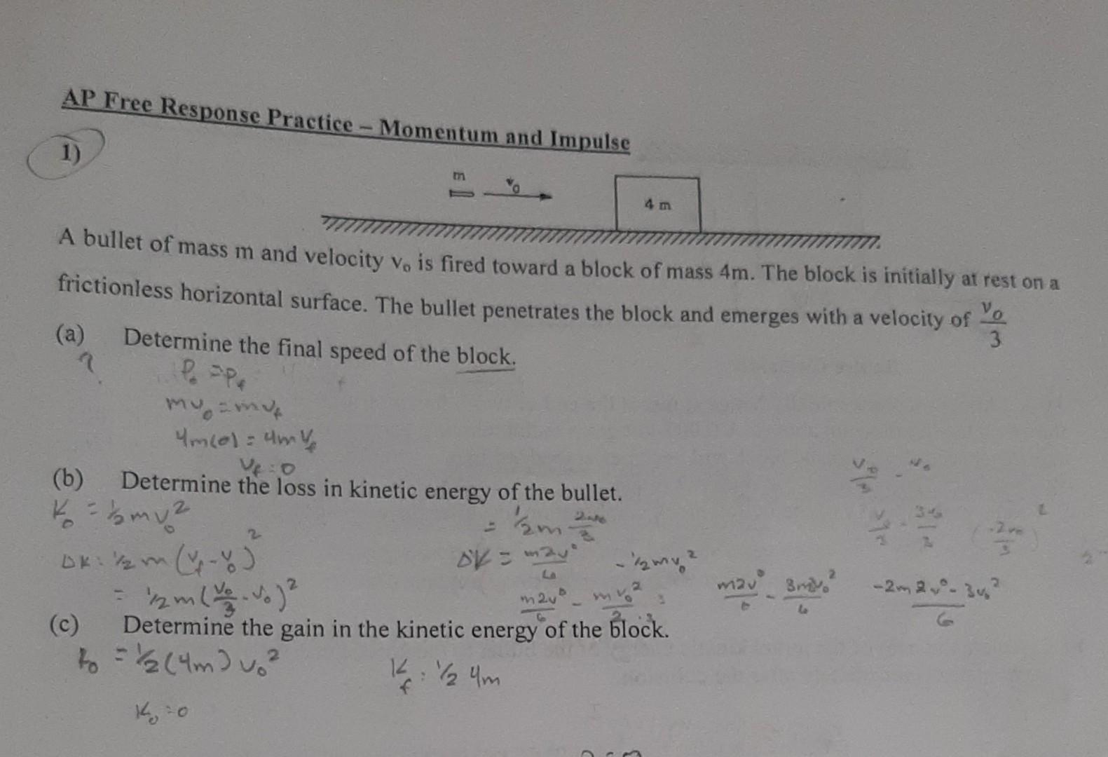 Solved frictionless horizontal surface. The block is | Chegg.com