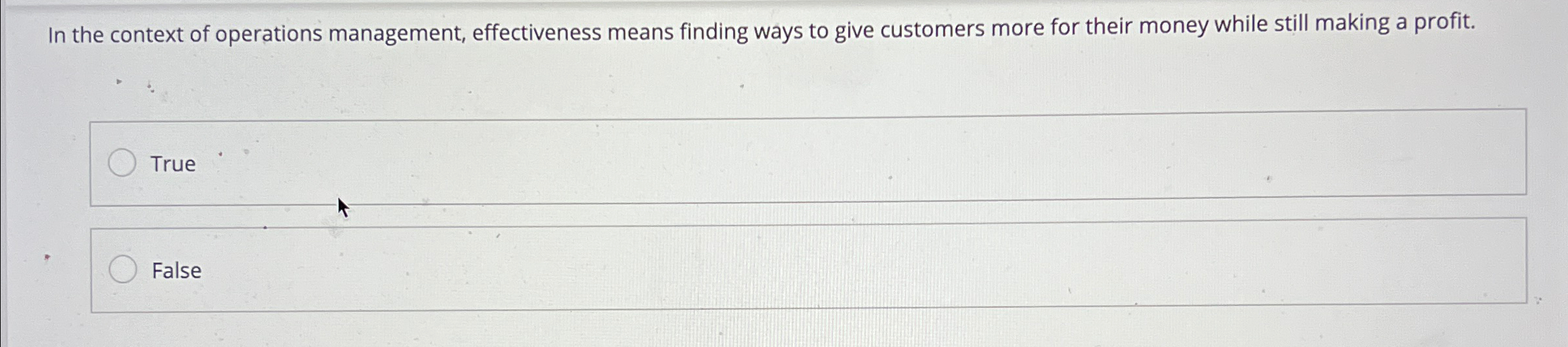 Solved In the context of operations management, | Chegg.com