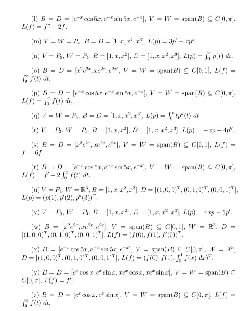 Solved 15: For each of the following linear transformations | Chegg.com