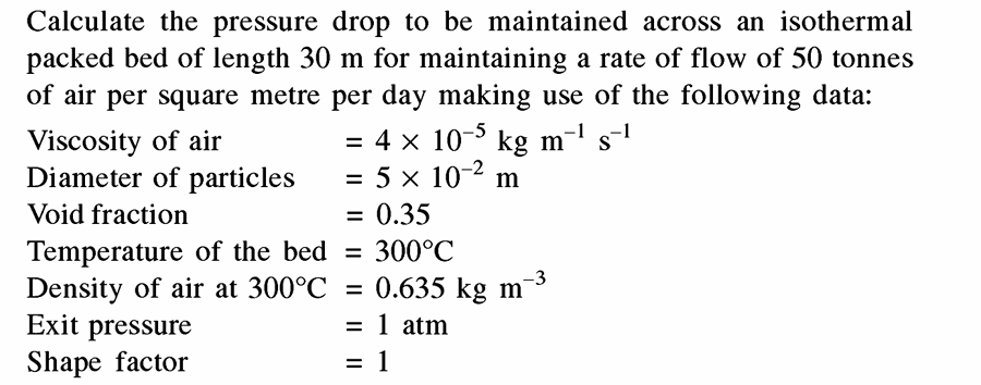 Solved Calculate the pressure drop to be maintained across | Chegg.com