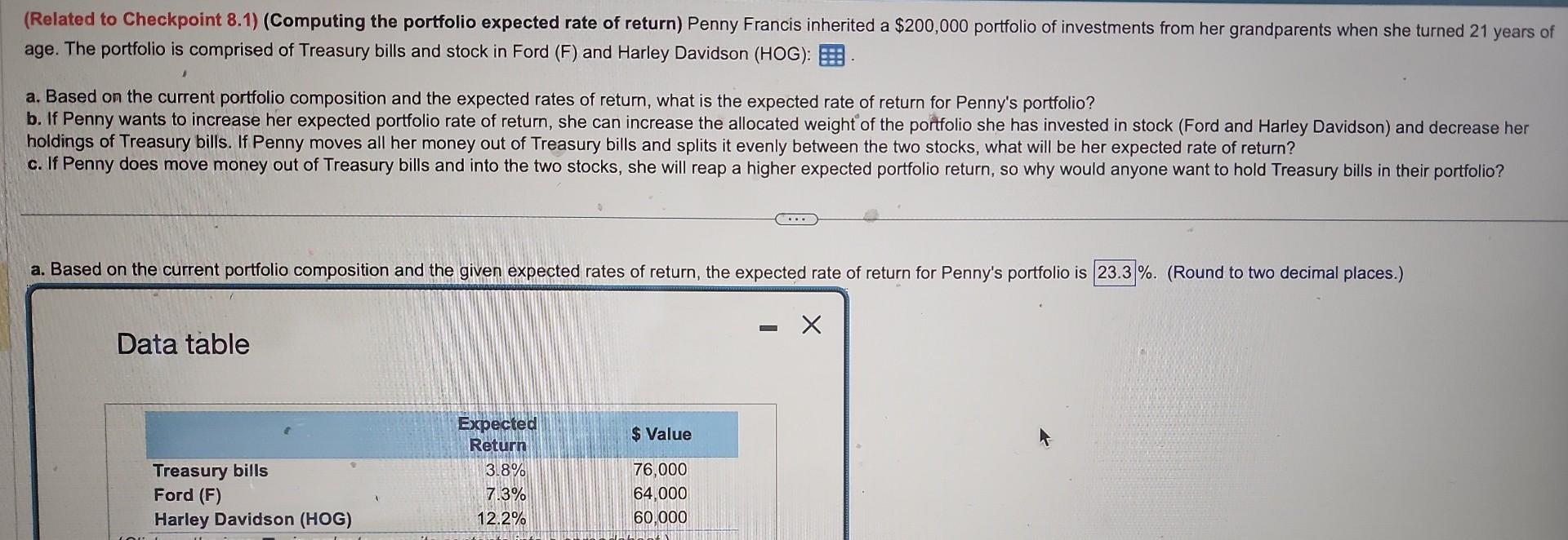 Solved (Related to Checkpoint 8.2) (Computing the standard | Chegg.com