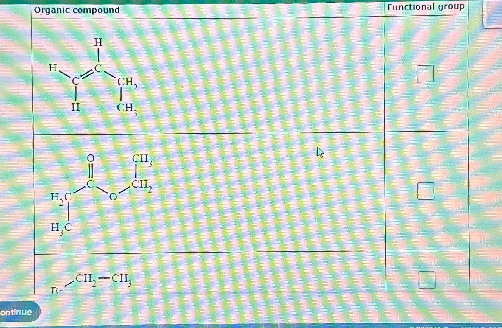 Solved Name the functional groups | Chegg.com