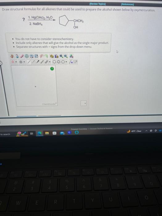 Solved Draw structural formulas for all alkenes that could | Chegg.com