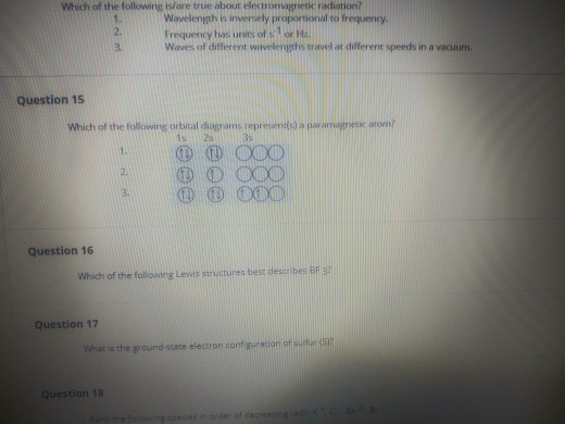 Solved Question 15 .which of the following diagrams | Chegg.com