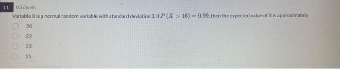 Solved Variable Xis A Normal Random Variable With Standard 2832