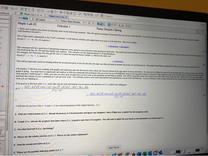 SEPT> TOCQ Search kbook M Maple Lab 1 (1) X Maple Lab | Chegg.com