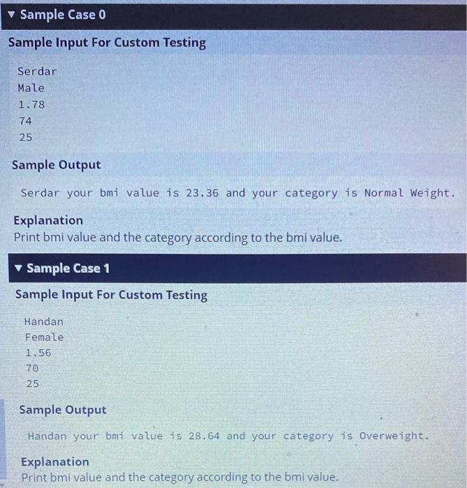 Solved Write a Java program that calculates the Body Mass | Chegg.com