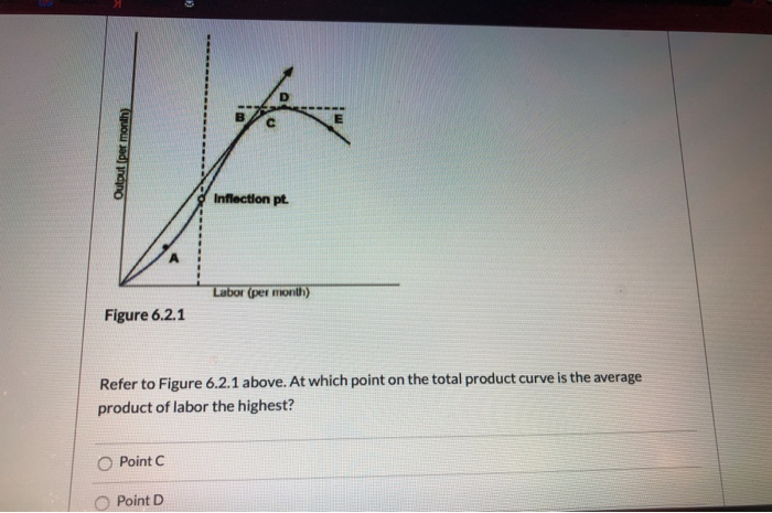 Solved Output (per month) Inflection pt Labor (per month) | Chegg.com