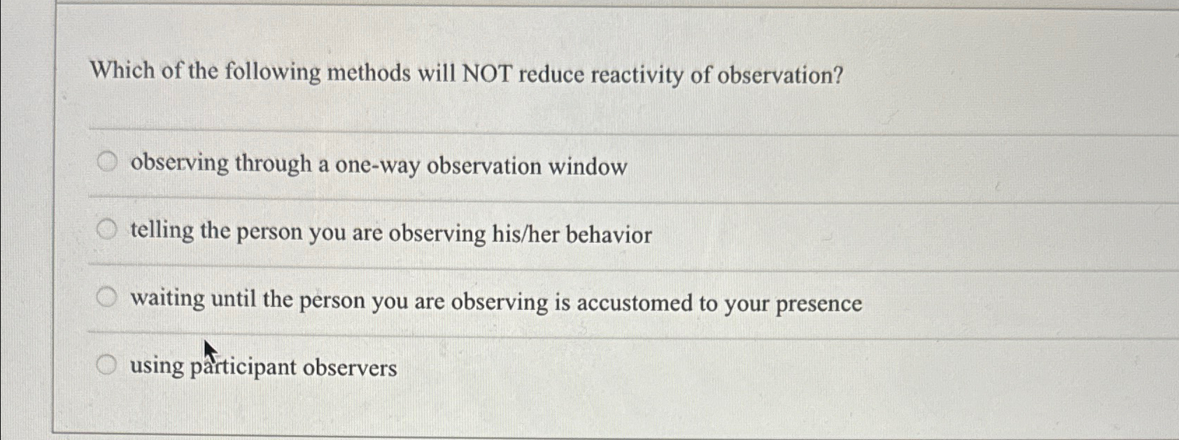Solved Which of the following methods will NOT reduce | Chegg.com