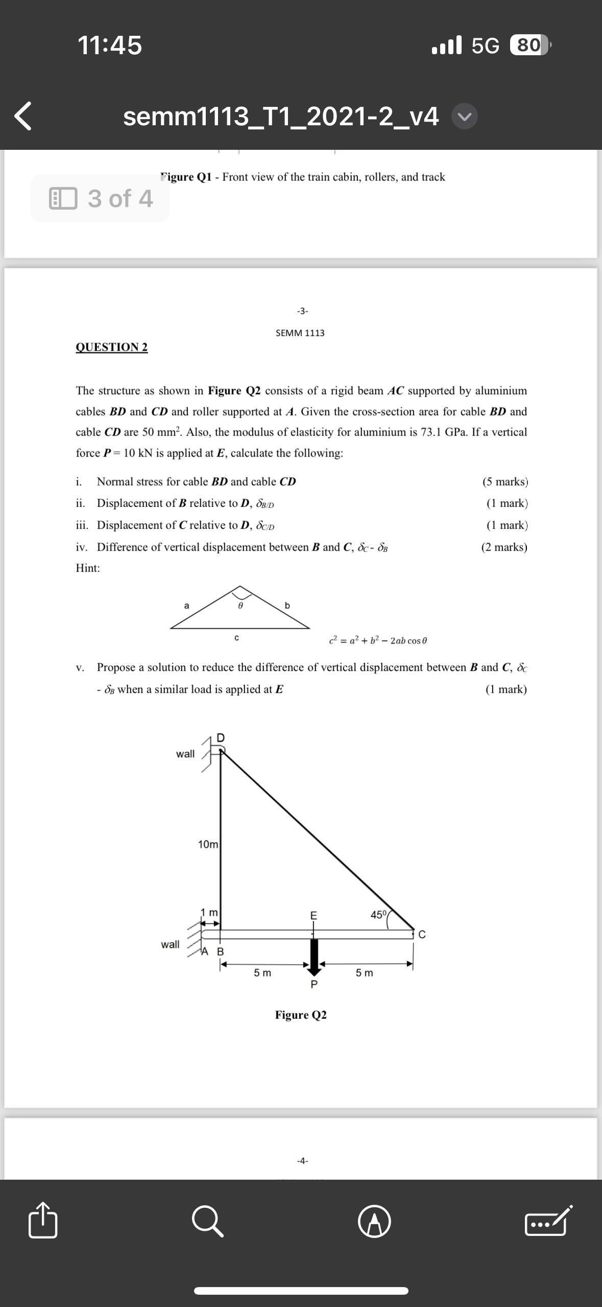 Solved 11:45oll 5G80semm1113_T1_2021-2_v4Tigure Q1 - ﻿Front | Chegg.com