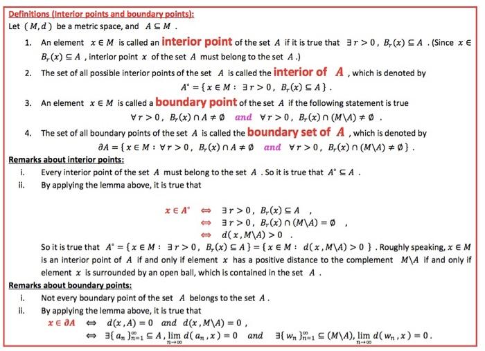 Solved Consider metric space (R3, usual distance d) . Let A | Chegg.com