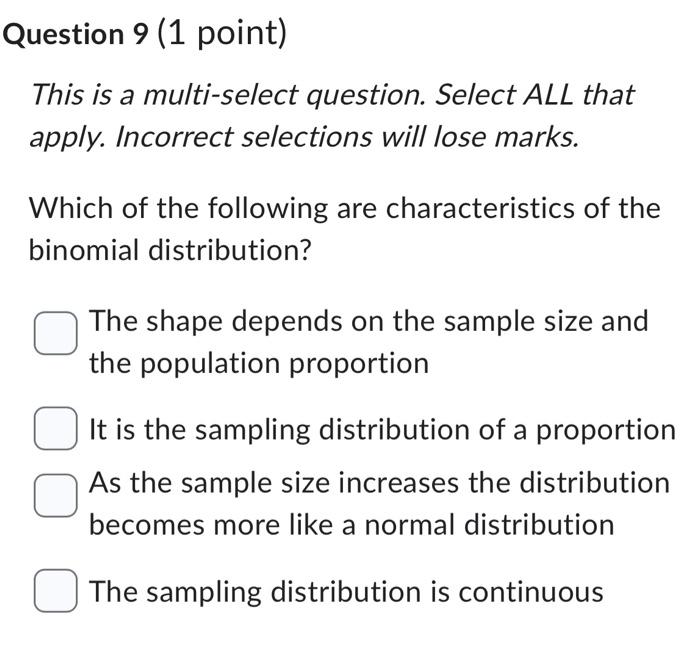 Solved This is a multi-select question. Select ALL that | Chegg.com