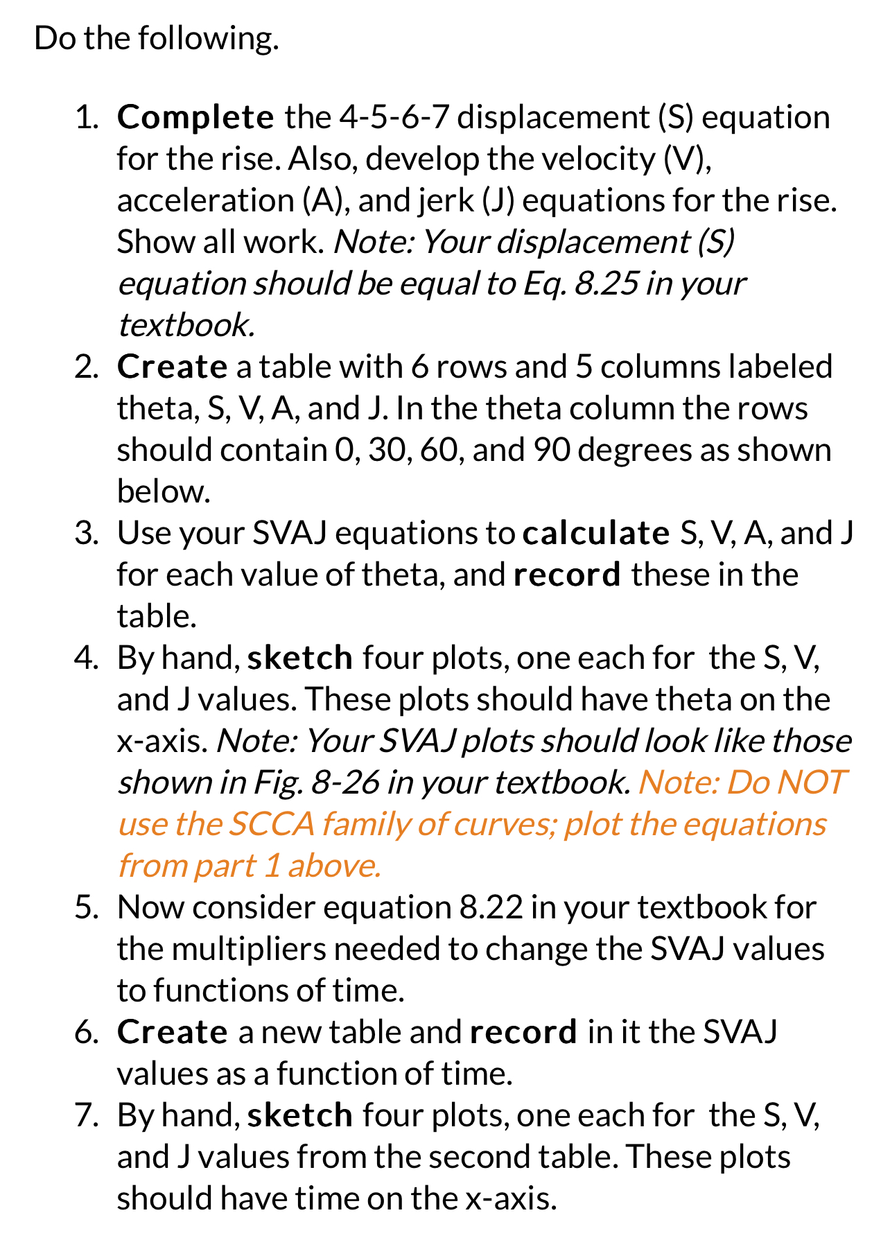 Solved Do the following.Complete the 4-5-6-7 ﻿displacement | Chegg.com