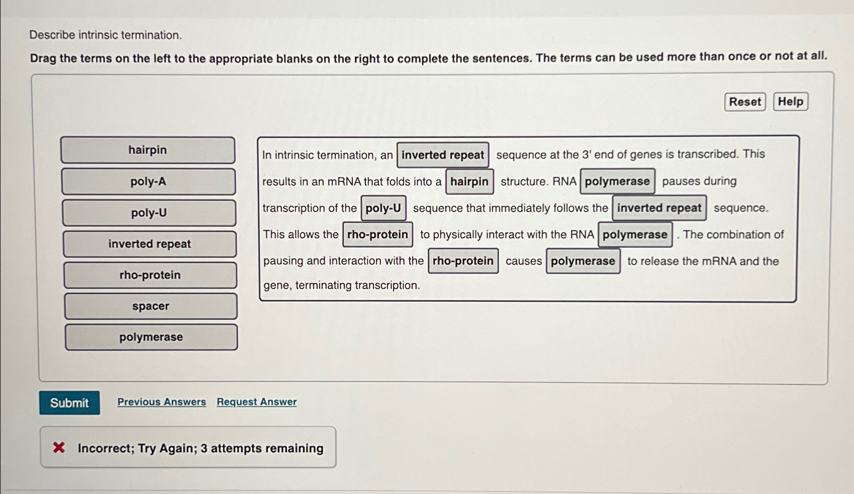 Solved I DONT NEED AN EXPLANATION JUST PROVIDE THE CORRECT | Chegg.com