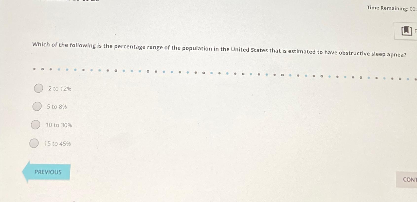 Solved Time Remaining: 00Which of the following is the | Chegg.com