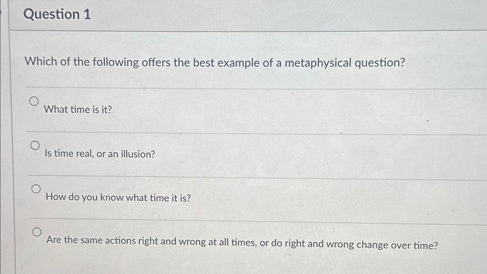 Solved Question 1Which of the following offers the best | Chegg.com