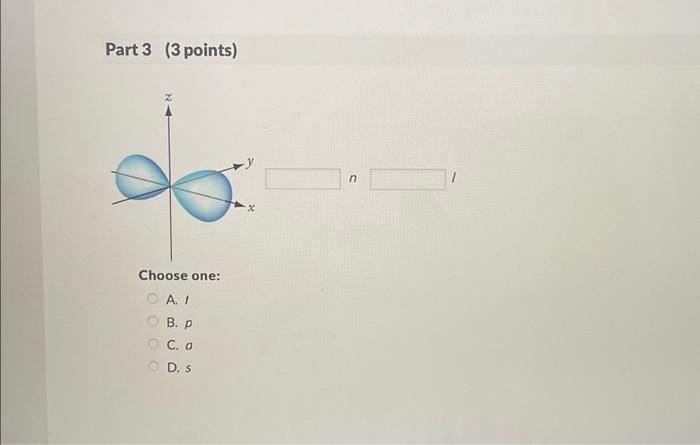Solved Part 3 (3 points) Choose one: A. 1 B. P C. d D. S n 1 | Chegg.com