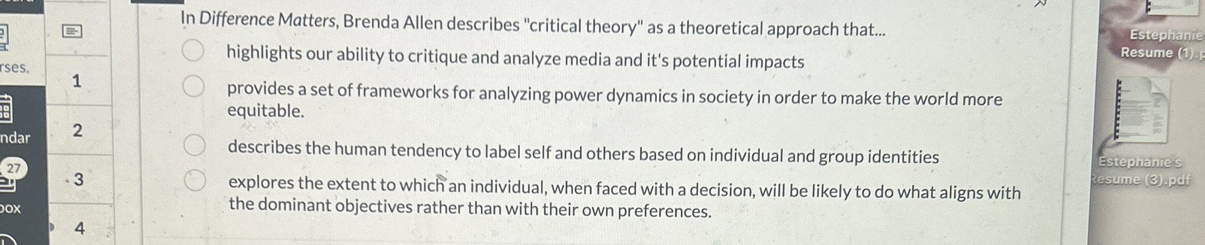 Solved In Difference Matters, Brenda Allen describes | Chegg.com