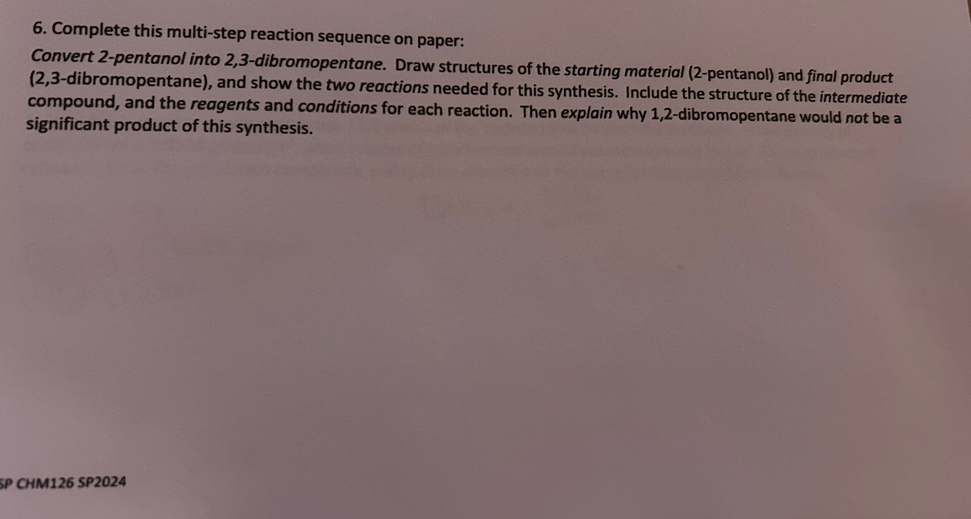 Solved Complete this multi-step reaction sequence on | Chegg.com
