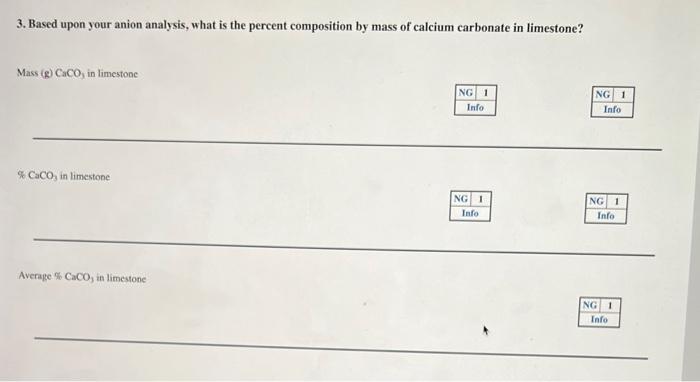 LAB DATA LAB CALCULATIONSLAB CALCULATIONS 1. | Chegg.com