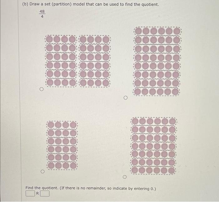 Solved (b) Draw a set (partition) model that can be used to | Chegg.com
