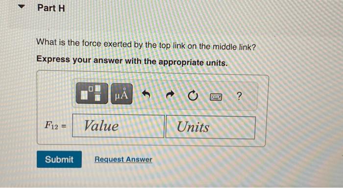 Solved A student suspends a chain consisting of three links, | Chegg.com