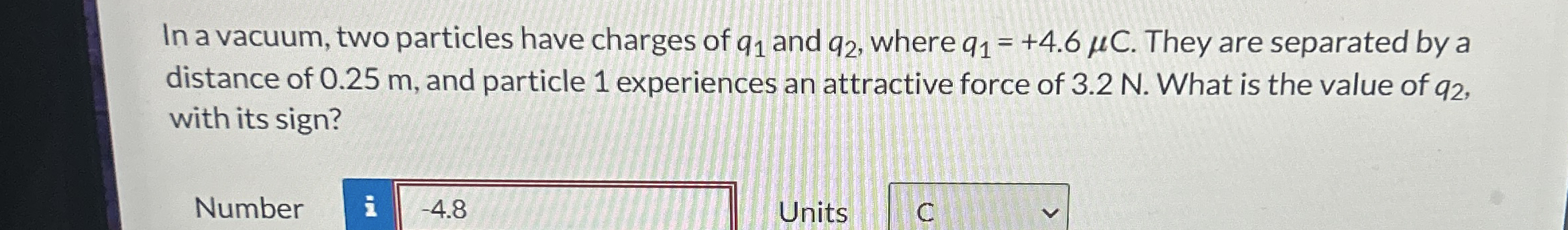 Solved In a vacuum, two particles have charges of q1 ﻿and | Chegg.com