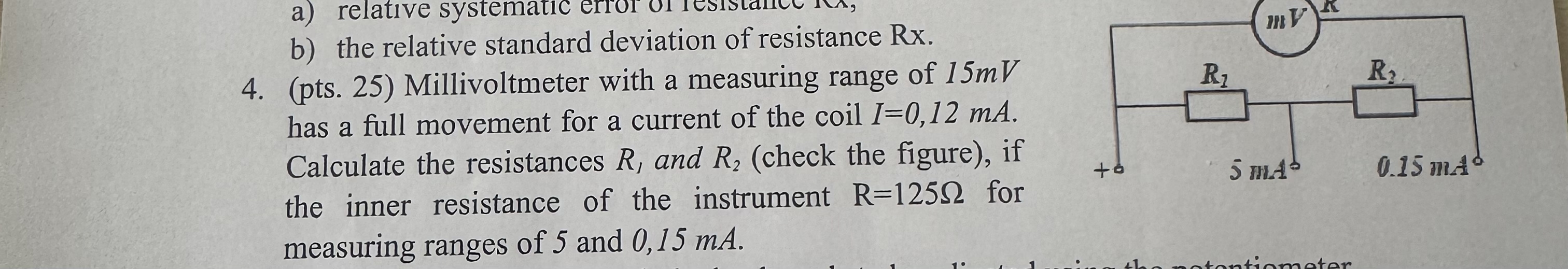 Solved b) ﻿the relative standard deviation of resistance | Chegg.com