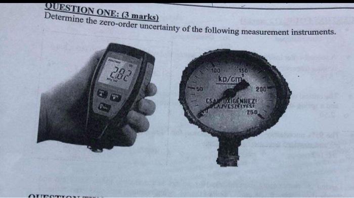 Solved QUESTION ONE: (3 marks) Determine the zero-order | Chegg.com