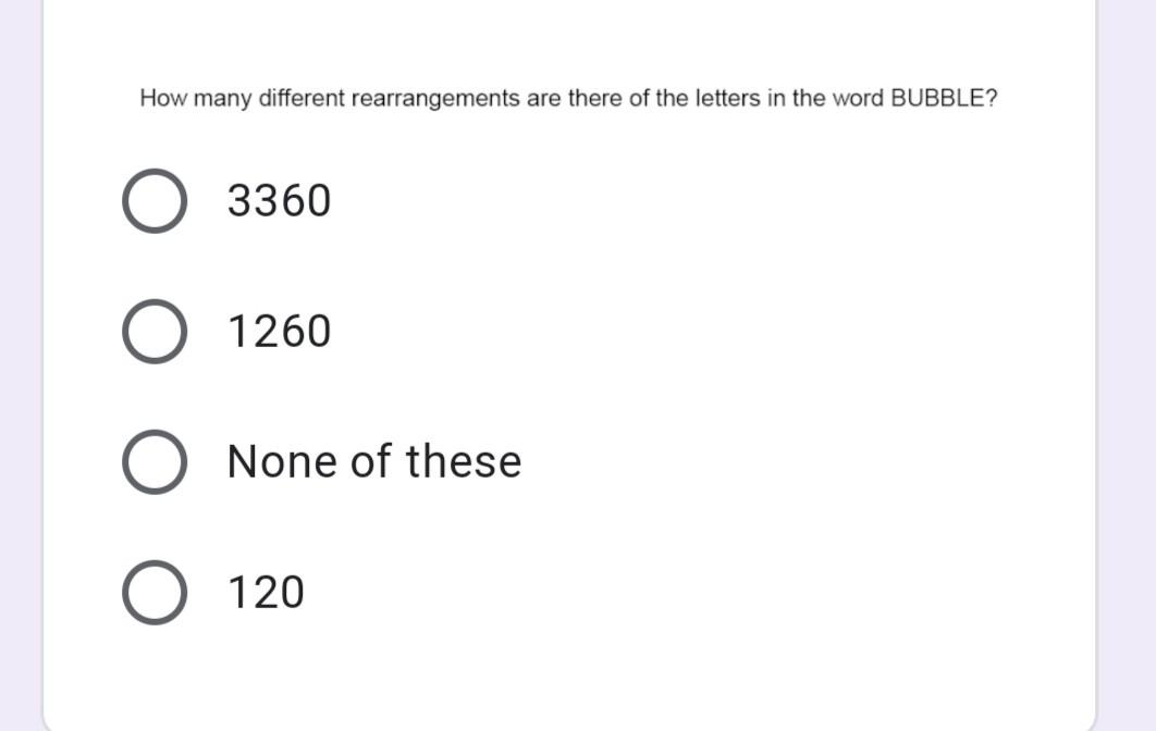 Solved How many different rearrangements are there of the | Chegg.com