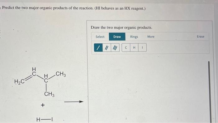 Solved Predict the two major organic products of the | Chegg.com