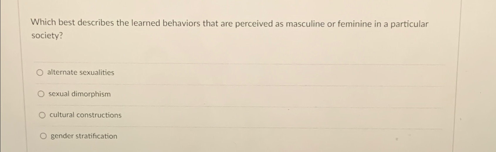 Solved Which best describes the learned behaviors that are | Chegg.com