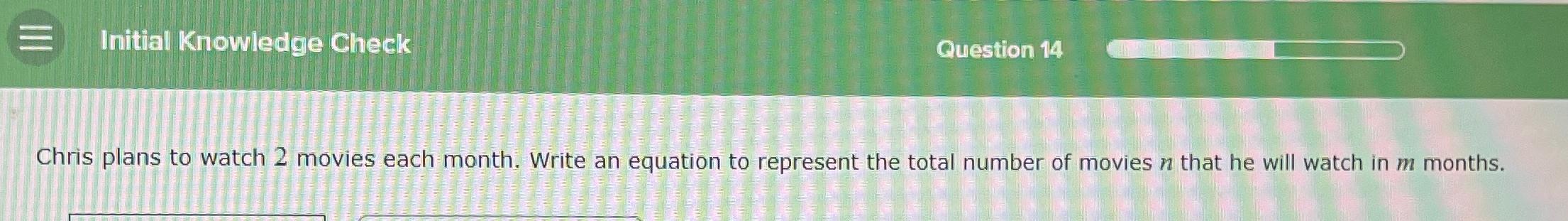 Solved Initial Knowledge CheckQuestion 14Chris plans to | Chegg.com