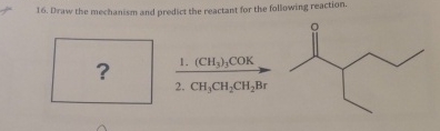 Solved Draw the mechanism and predict the reactant for the | Chegg.com