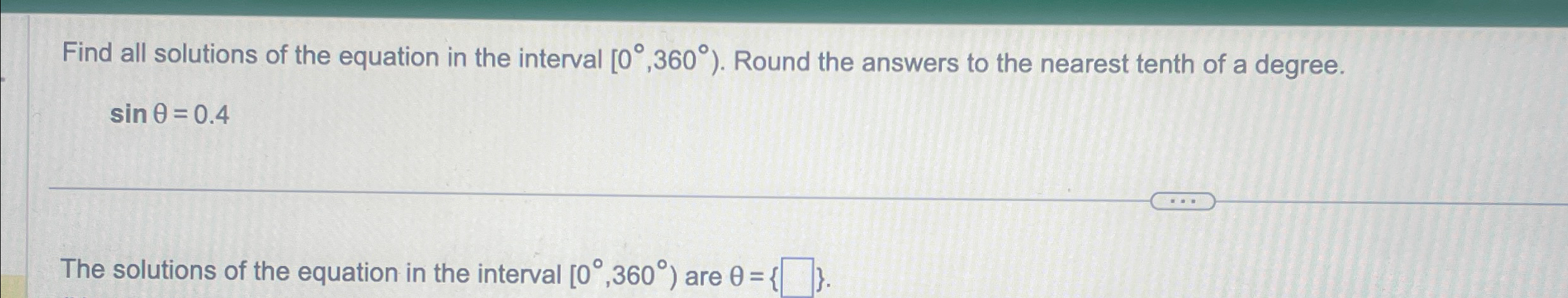 Solved Find all solutions of the equation in the interval | Chegg.com
