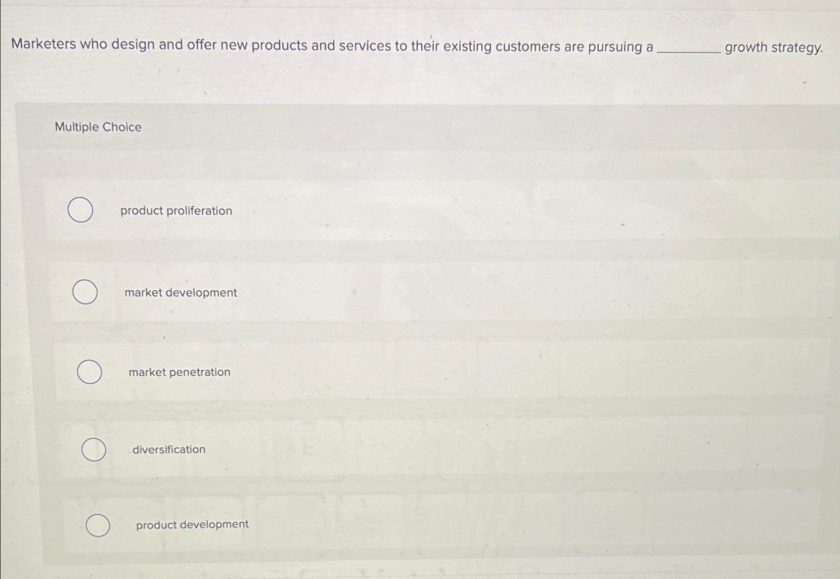 Solved Marketers who design and offer new products and | Chegg.com