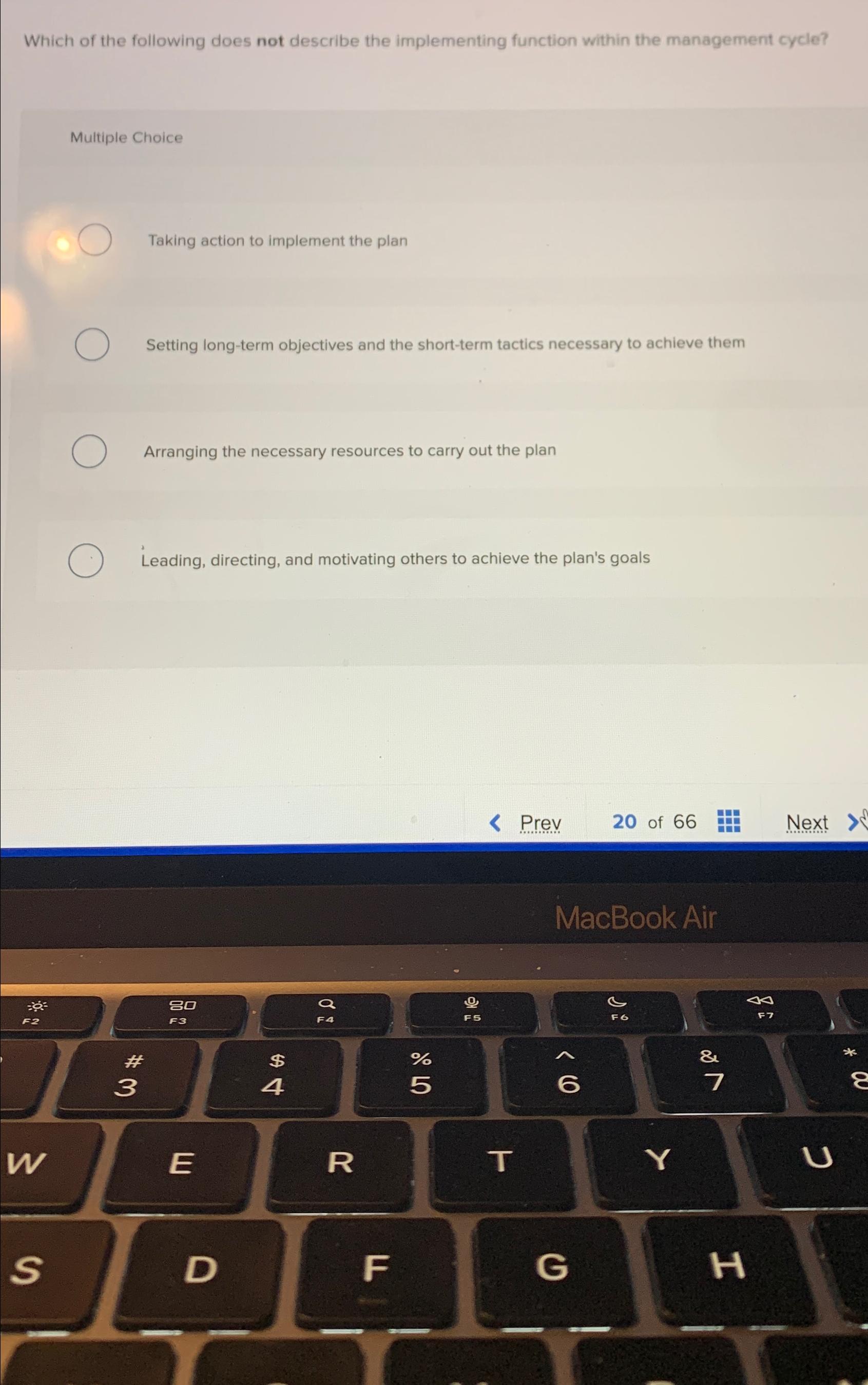 Solved Which of the following does not describe the | Chegg.com