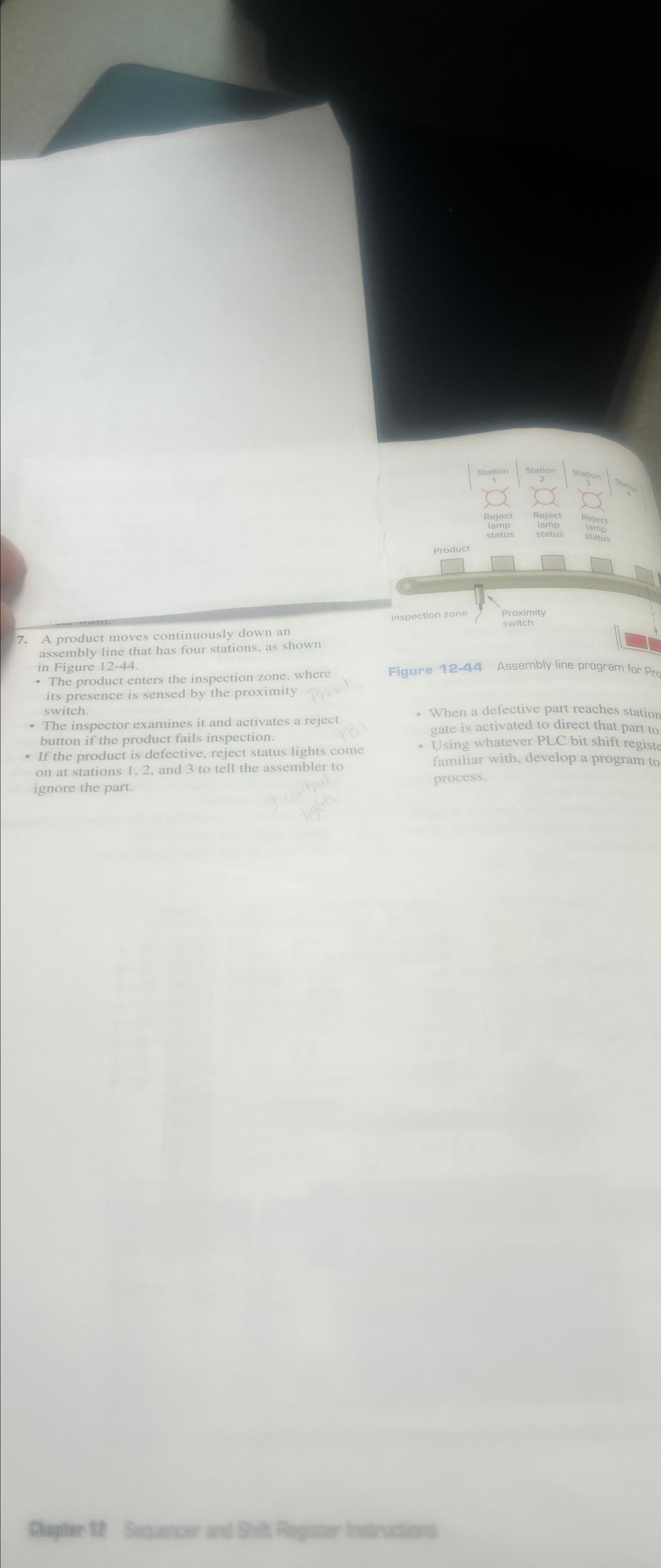 Solved A product moves continuously down an assembly line | Chegg.com