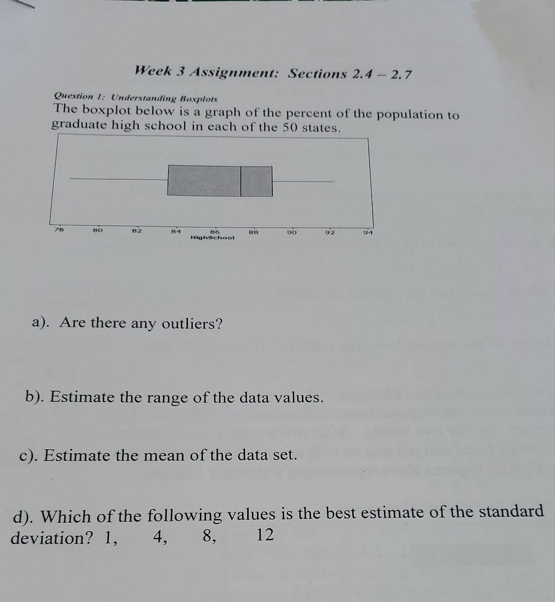 Solved Week 3 Assignment: Sections 2.4-2.7 Question 1: | Chegg.com