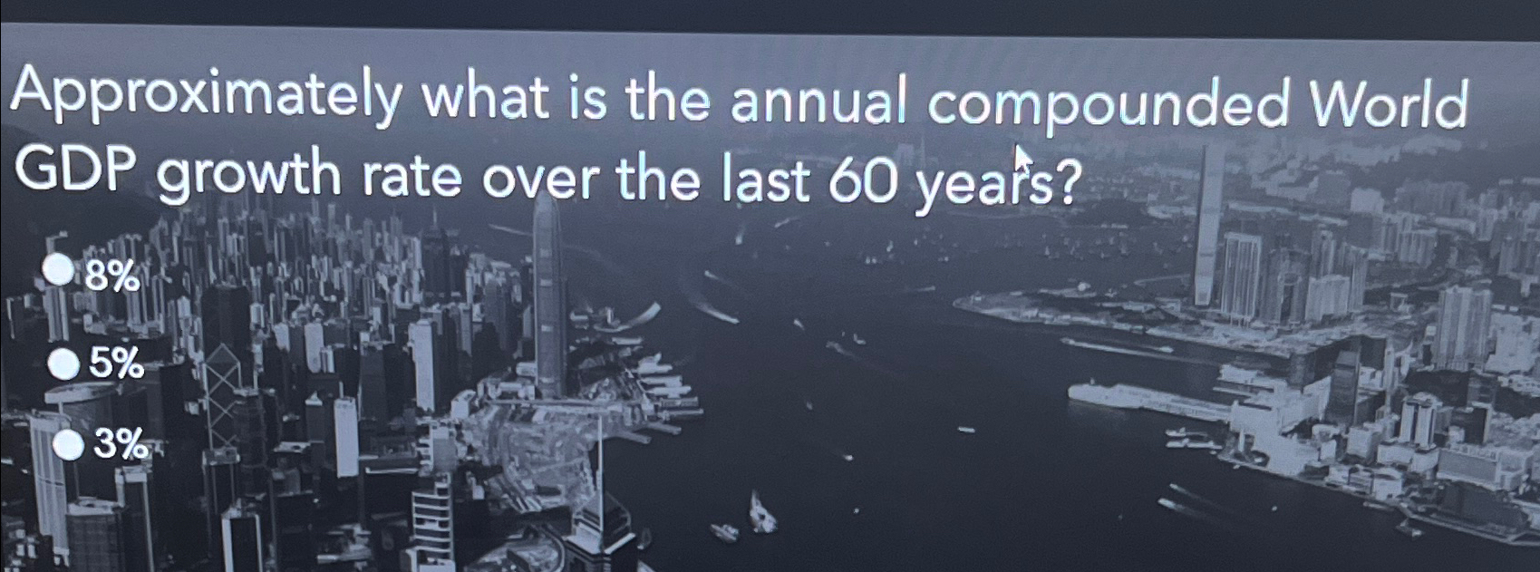 Solved Approximately what is the annual compounded World GDP | Chegg.com