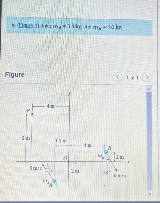 Solved In (Figure 1), take mA=3.4 kg and mB=4.6 kg. | Chegg.com