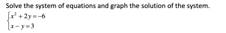 Solved Solve the system of equations and graph the solution | Chegg.com