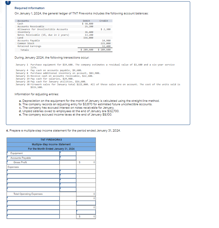 Solved 1Required informationOn Jonuary 1, 2024, the general | Chegg.com Solved 1Required informationOn Jonuary 1, 2024, the general | Chegg.com
