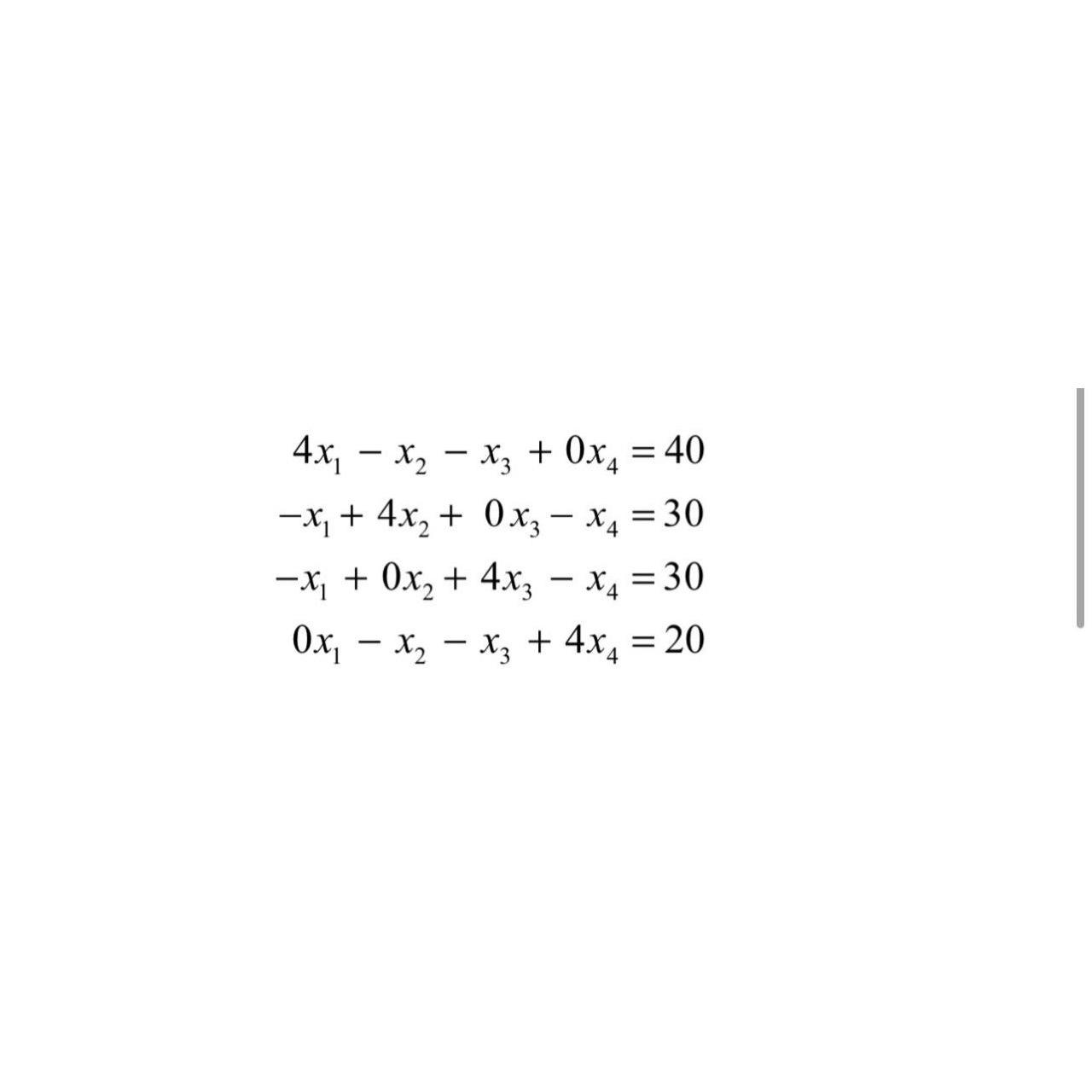 Solved 1. ﻿Solve the above system by row | Chegg.com