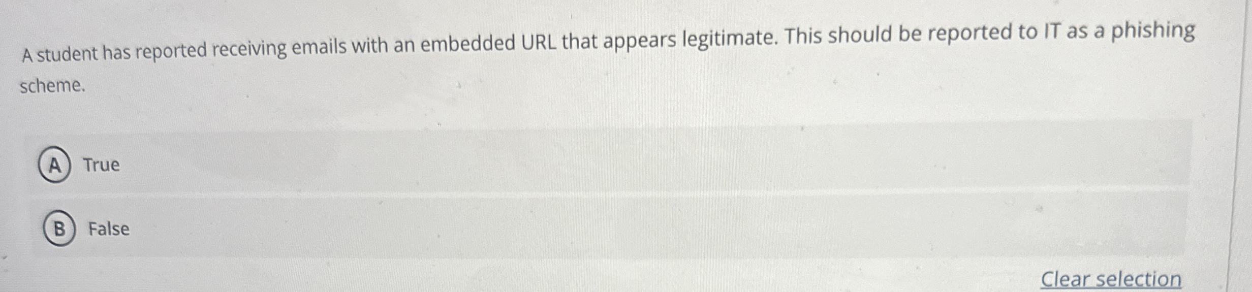 Solved A student has reported receiving emails with an | Chegg.com