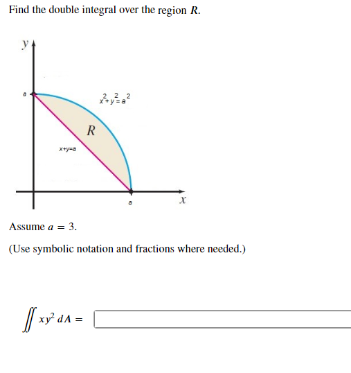Solved Find the double integral over the region R.Assume | Chegg.com