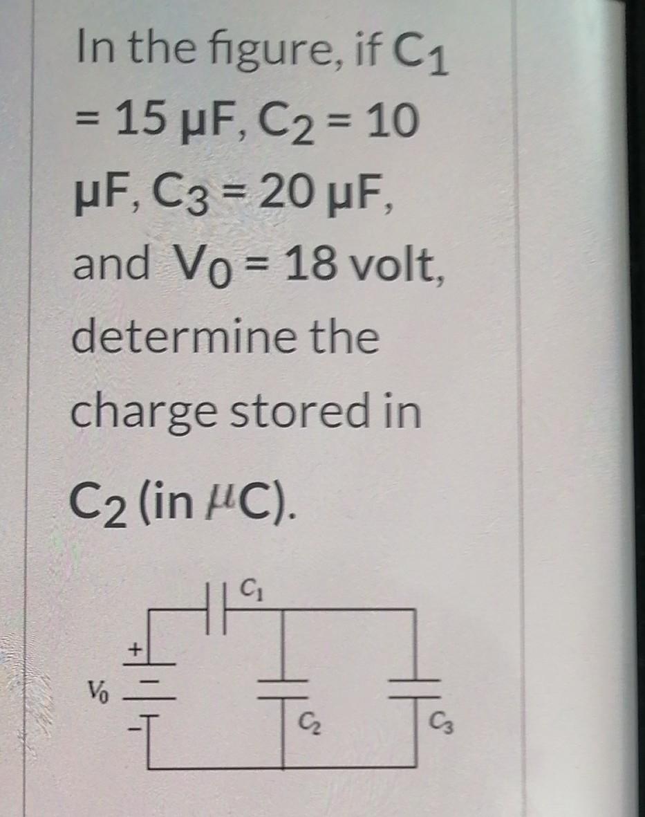 Solved In the figure, if C1 = 15 pF, C2 = 10 UF, C3 = 20 pF, | Chegg.com