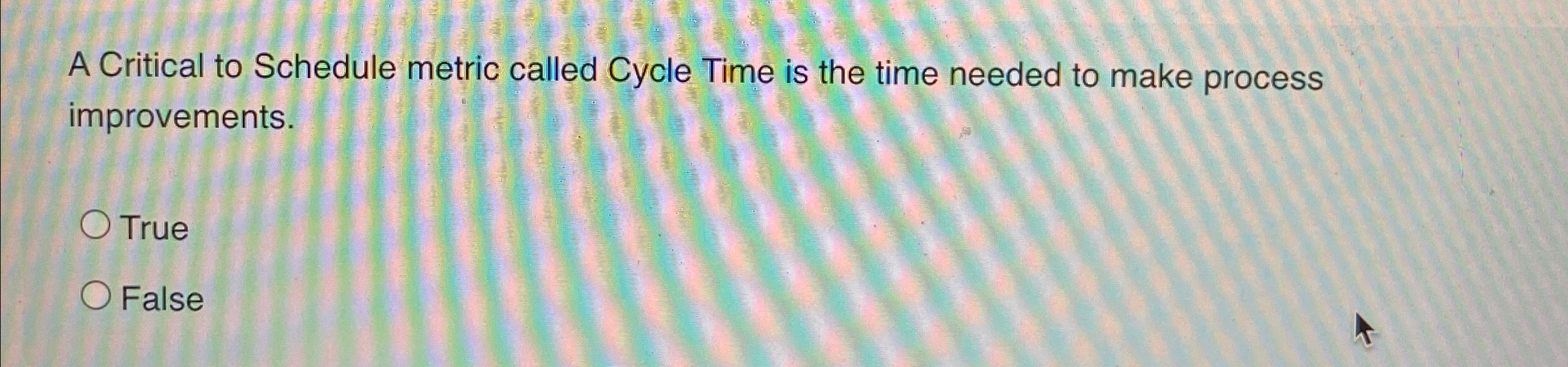 Solved A Critical to Schedule metric called Cycle Time is | Chegg.com